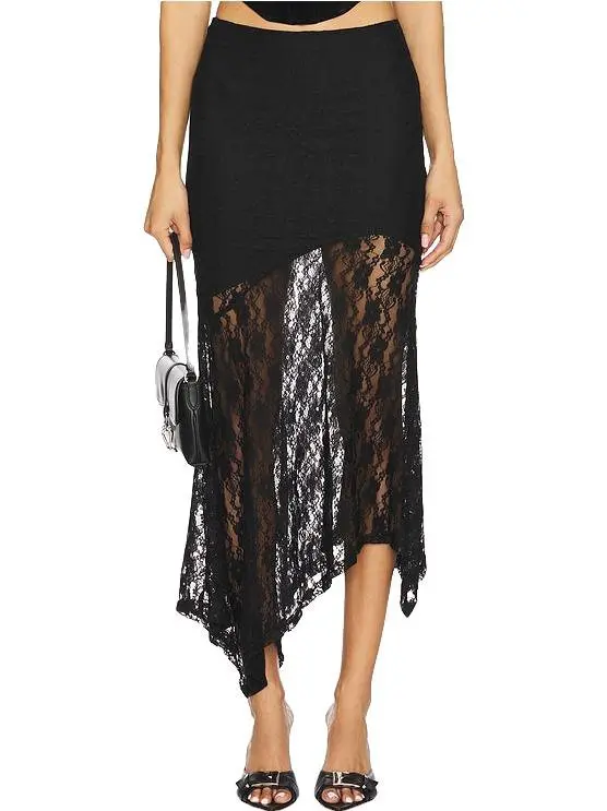 MORE TO COME Ronah Maxi Skirt - Black