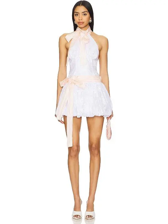 YUHAN WANG Bow Tied Dress - White