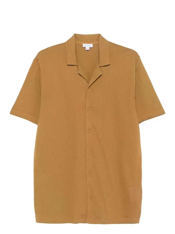 Sunspel Riviera Shirt - Brown