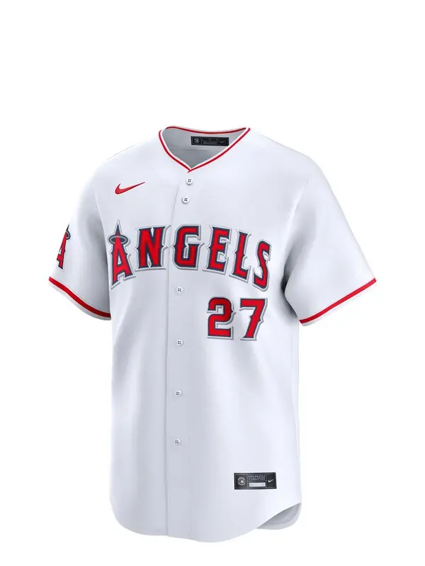 Nike Mike Trout Los Angeles Angels Dri-fit Adv Mlb Limited Jersey - White