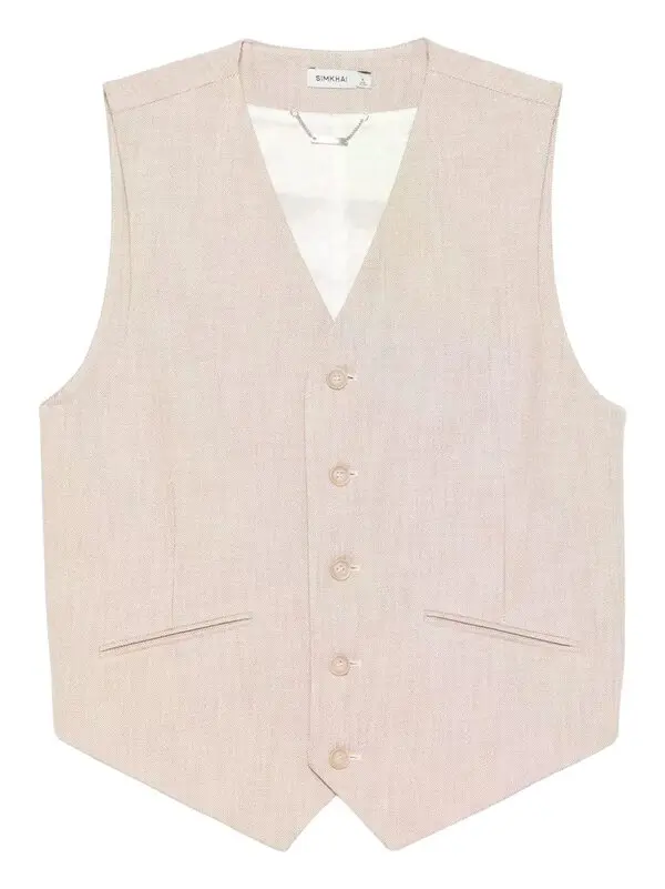 Simkhai George Waistcoat - Neutrals