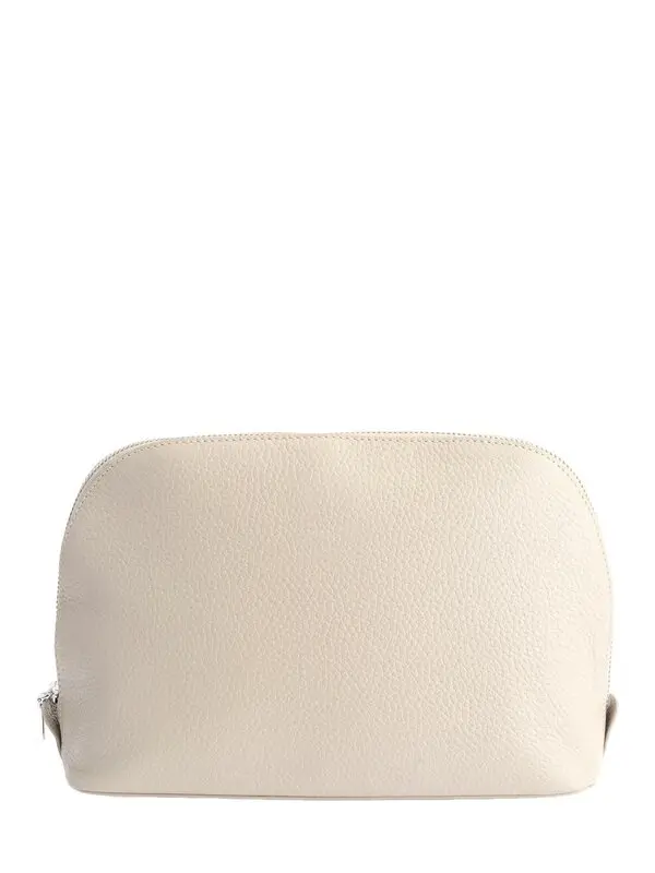ROYCE NEW YORK Leather Cosmetics Bag - Taupe