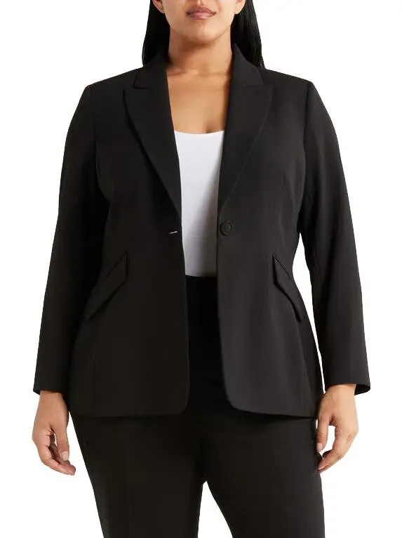 TAHARI ASL One-button Blazer - Black