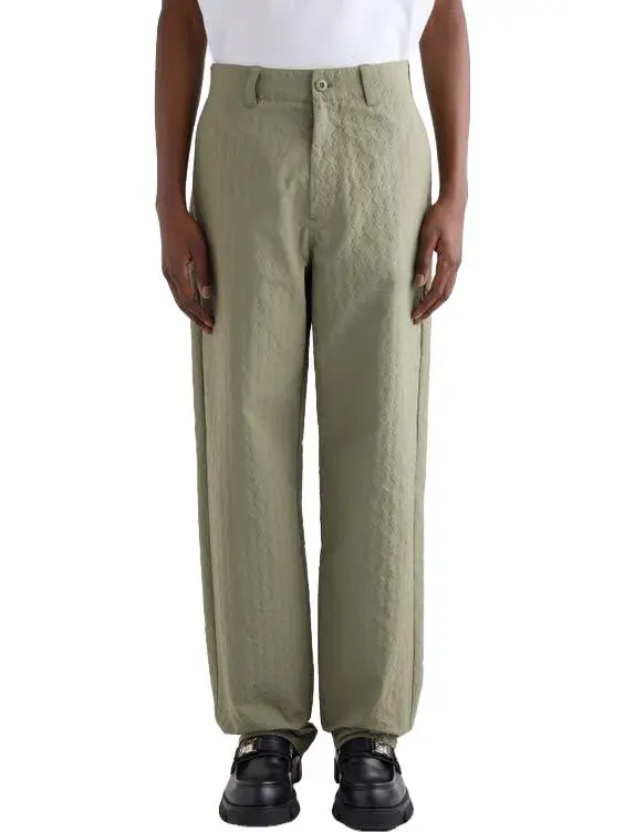 Givenchy Monogram Embossed Trousers - Almond Green