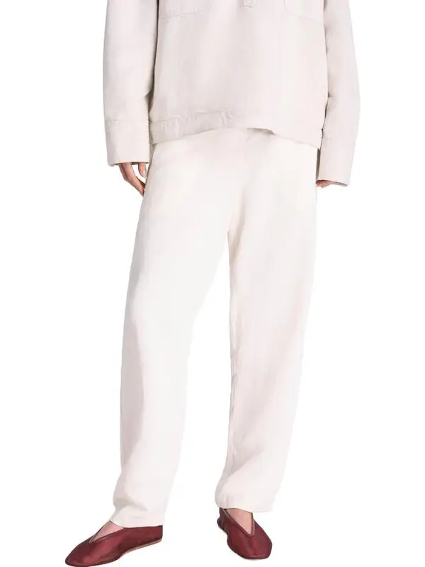 TWP Jetties Beach Straight Leg Pants - Bone