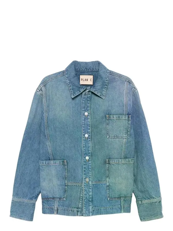 Plan C Denim Jacket - Blue