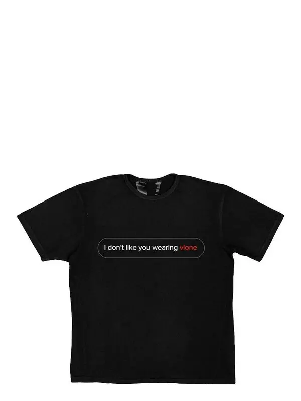 VLONE Text Message T-shirt - Black