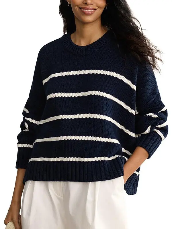 Jenni Kayne Chloe Striped Sweater - Navy Stripe