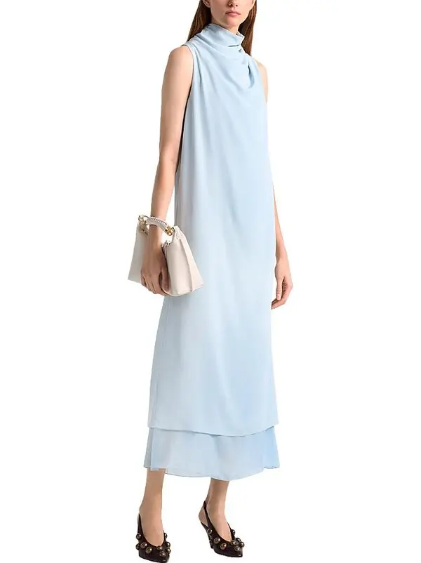 Altuzarra Noor Silk Turtleneck Dress - Sea Mist