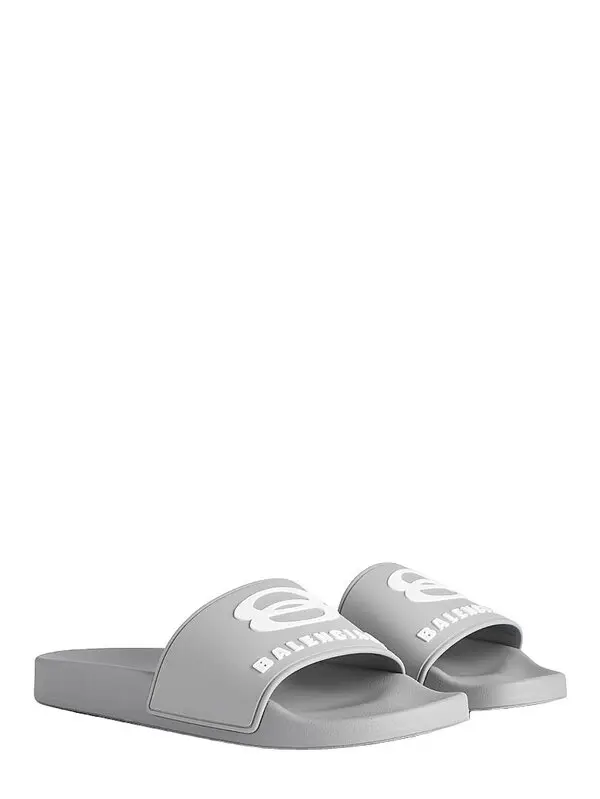 Balenciaga Pool Slides - Gris/noir