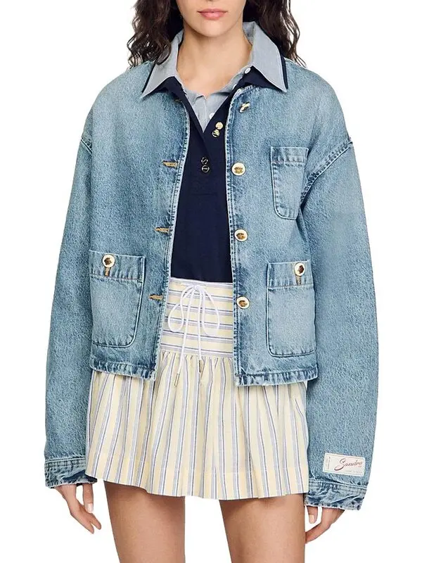 Sandro Denim Jacket - Blue Jean