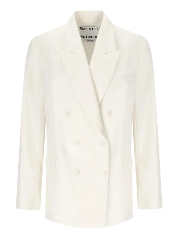 Essentiel Antwerp Hollow Double-breasted Jacket - White