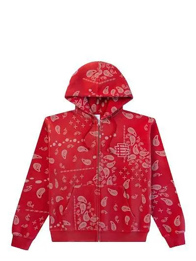 ERIC EMANUEL Ee Zip-up - Red Paisley