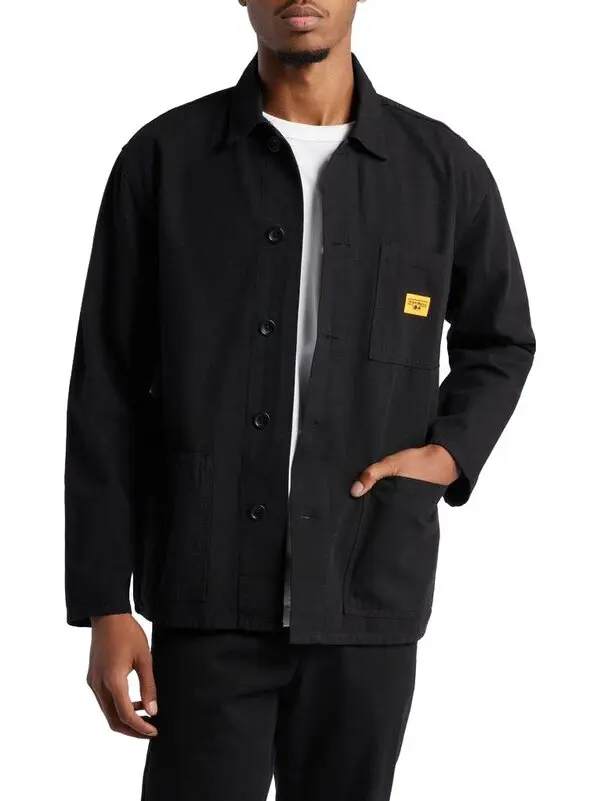 SERVICE WORKS Cotton Canvas Chore Coat - Black
