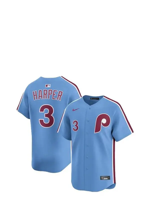 Nike Bryce Harper Philadelphia Phillies Alternate Limited Player Jersey - Light Blue