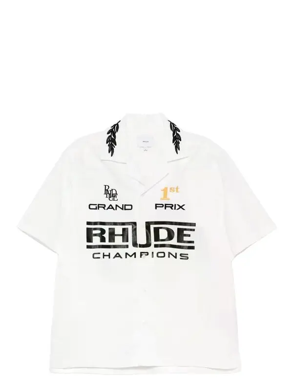 Rhude Champions Shirt - White