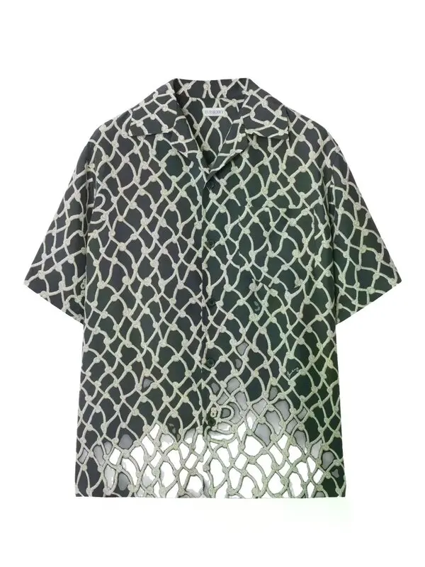 Burberry Silk Shirt - Green