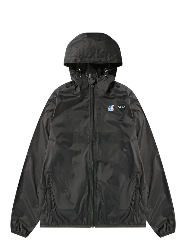 Play Comme Des Garcon K-way Emblem Jacket - Black