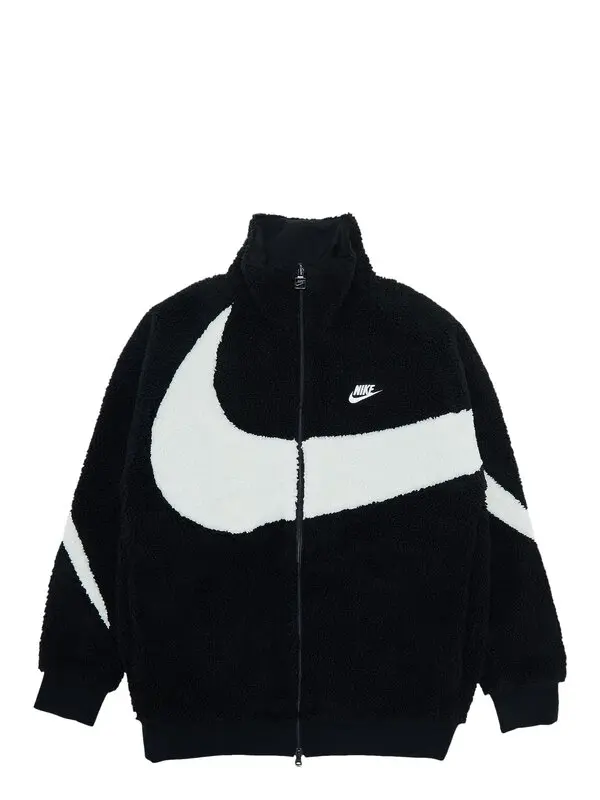 Nike Big Swoosh Reversible Boa Jacket - Black