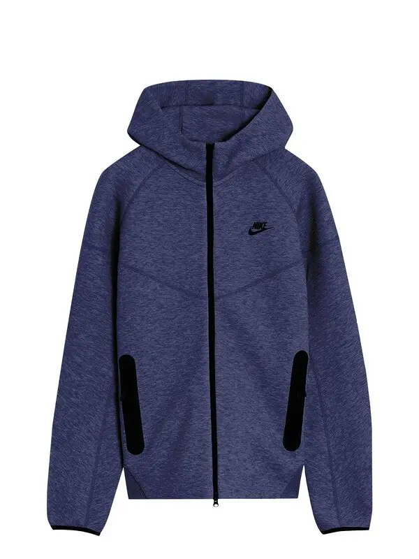 Nike Sportswear Tech Fleece Windrunner Full Zip Hoodie 'obsidian Heather/black - Blue
