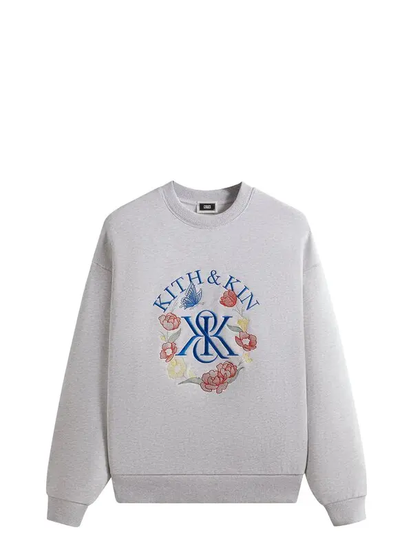 Kith K&k Monogram Nelson Crewneck - Grey