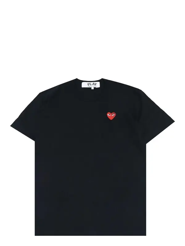Play Comme Des Garcon Heart Emblem T-shirt - Black