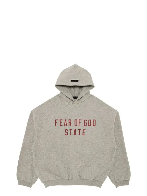 Fear Of God Fleece Hoodie 'dark Heather - Grey
