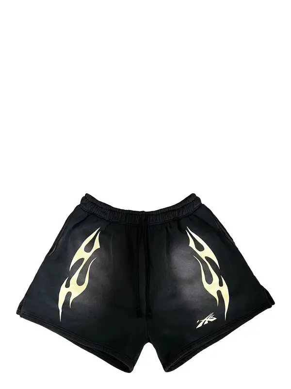 HELLSTAR Sports Flame Shorts - Black