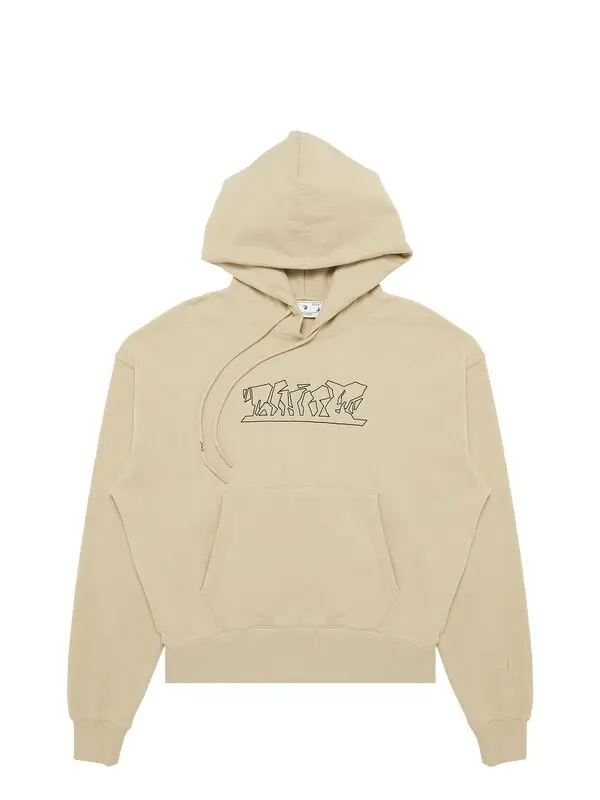 Off-White Figure Of Speech Over Hoodie - Tan
