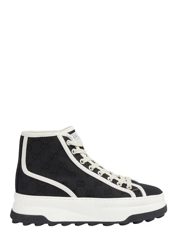 Gucci Gg High Top Sneakers - Black
