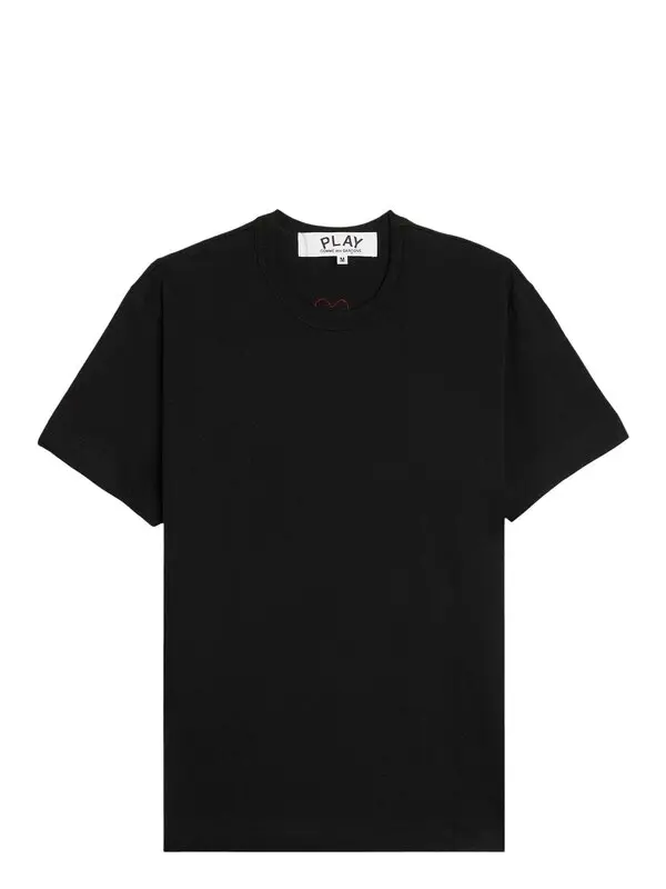Play Comme Des Garcon Heart Back Emblem T-shirt - Black