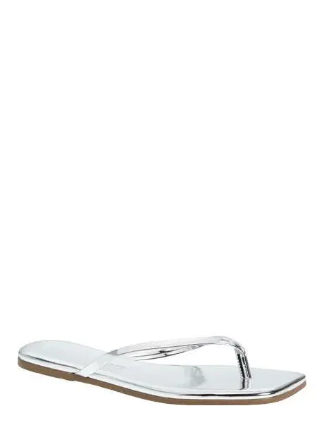 Tkees Lily Square Toe Flip Flop - Chrome