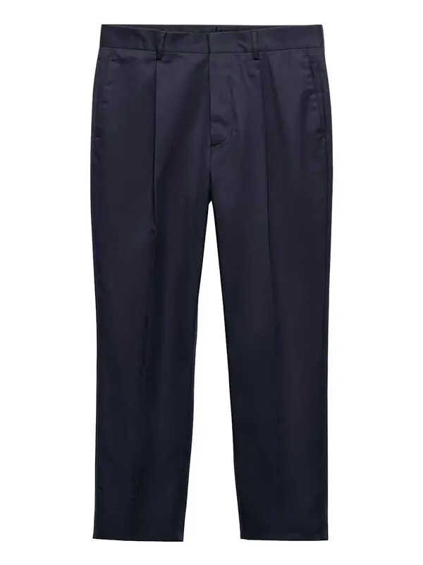 Prada Pleated Twill Pants - Bleu