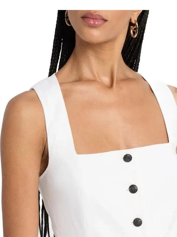Rag & Bone Mariana Linen Vest - White