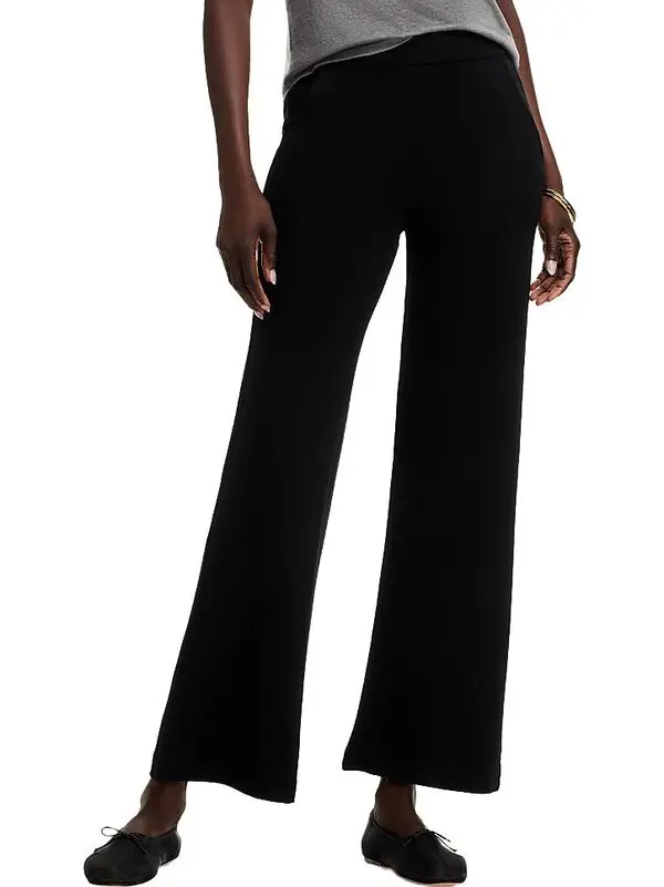 Majestic Filatures French Terry Wide Leg Pants - Noir
