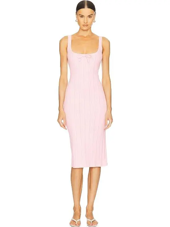 LOBA Bonnie Midi Dress - Pink