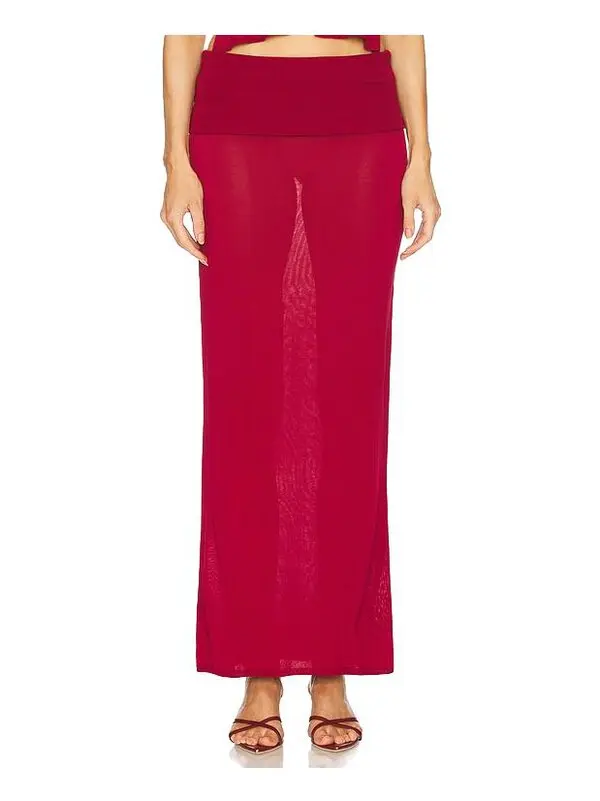 LOBA Maya Maxi Skirt - Red