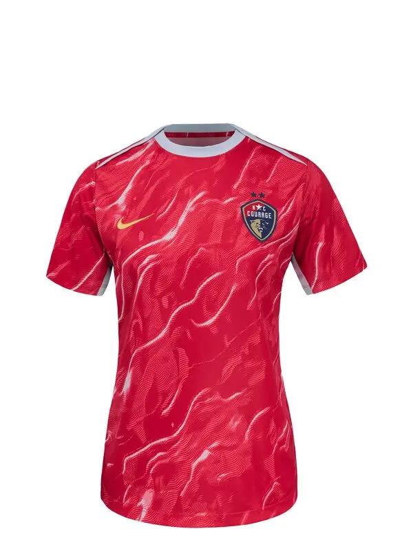 Nike North Carolina Courage 2025 Nwsl Pre-match Top - Blue