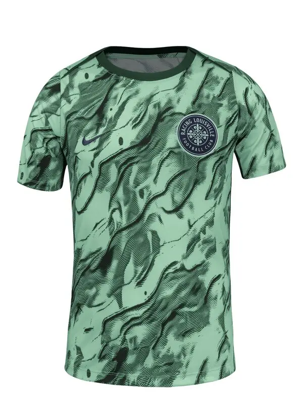 Nike Racing Louisville Fc 2025 Nwsl Short-sleeve Pre-match Top - Green