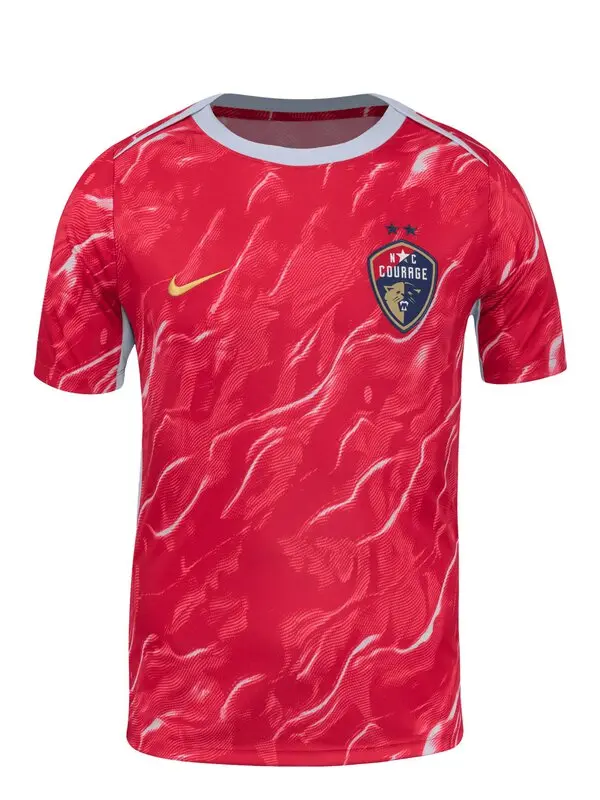 Nike North Carolina Courage 2025 Nwsl Pre-match Top - Blue