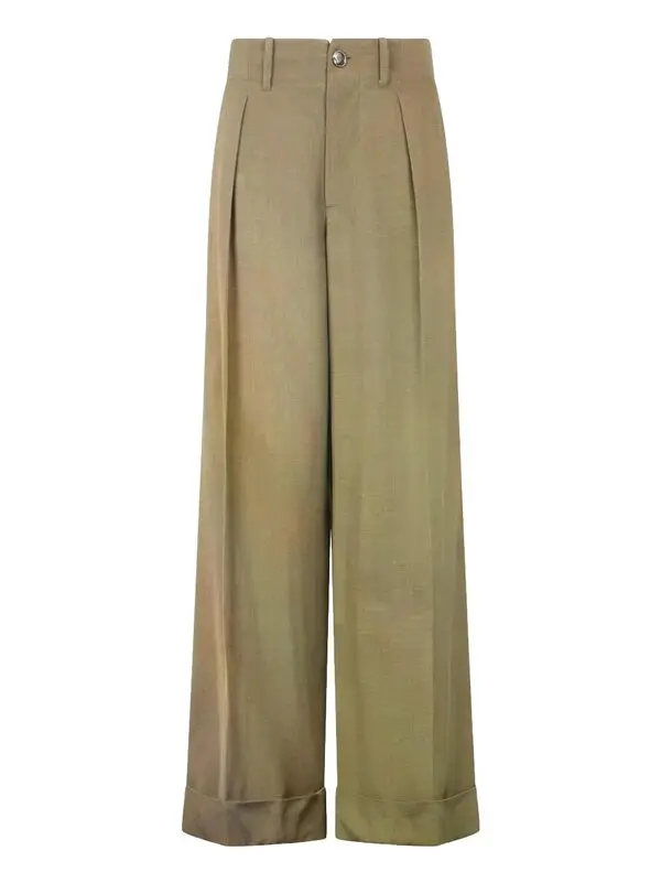 Roberto Cavalli Draped Trousers - Brown