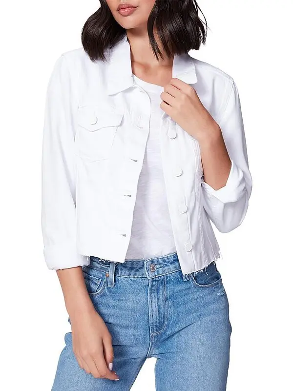 Paige Relaxed Denim Jacket - Crisp White
