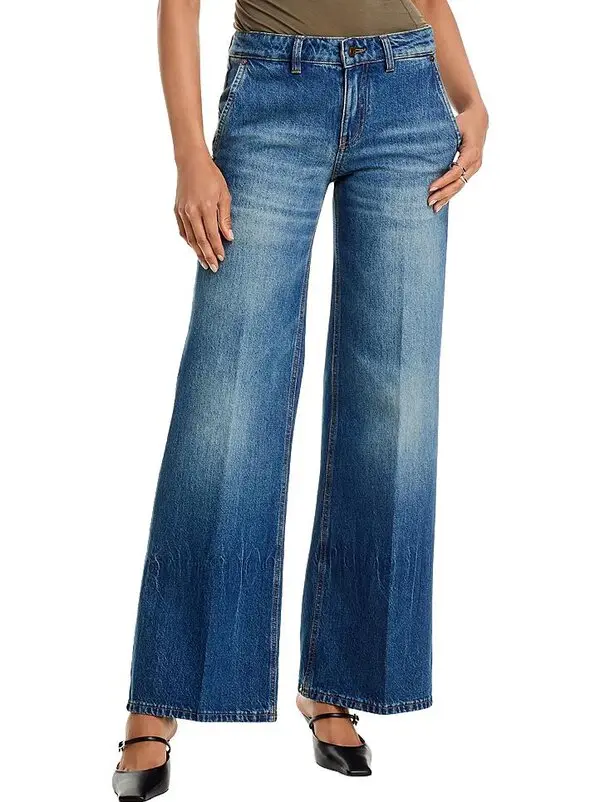 Victoria Beckham Gigi Mid-rise Straight Jeans - Vintage Indigo