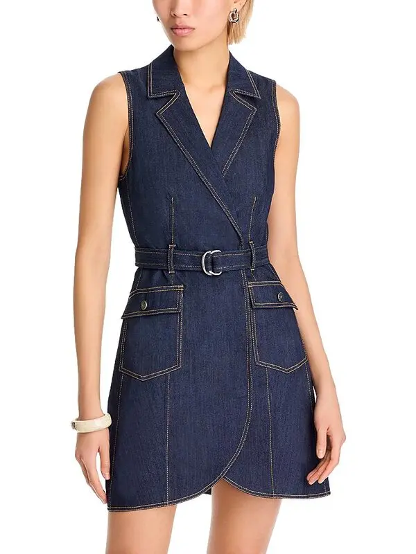 Cinq À Sept Sleeveless Jenessa Mini Dress - Indigo