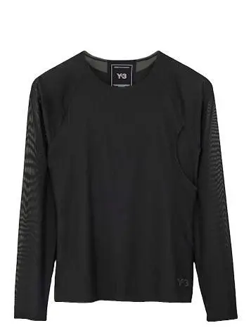 Adidas Y-3 Mesh Fitted T-shirt - Black