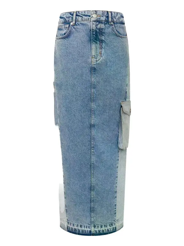 Moschino Denim Maxi Skirt - Blue