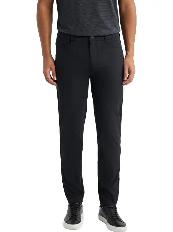 Zella Driver Slim Fit Five-pocket Trousers - Black