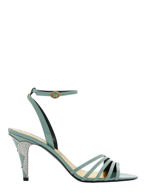 Valentino Garavani Ladycrush Leather Sandals - Green