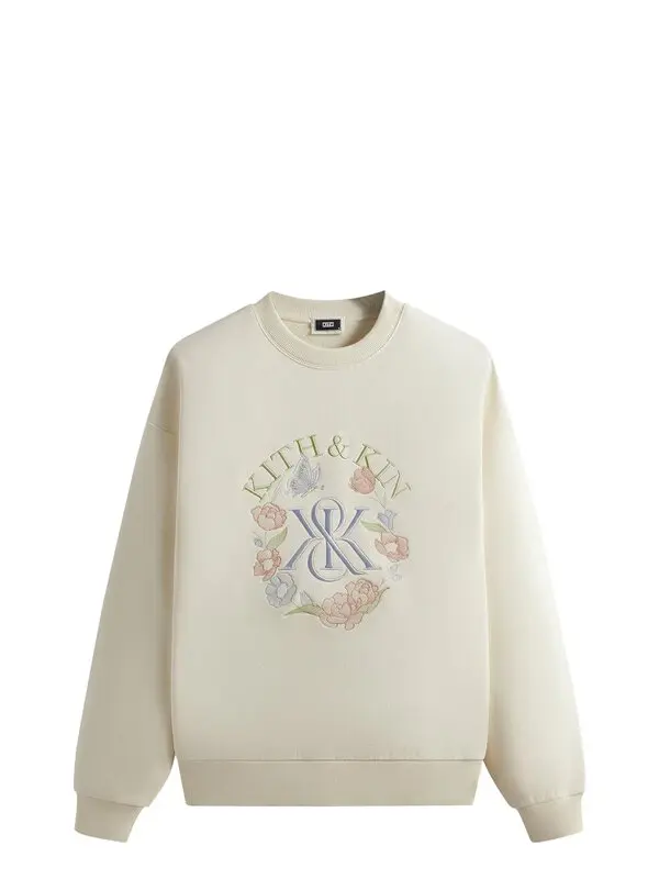 Kith K&k Monogram Nelson Crewneck 'sandrift - Cream