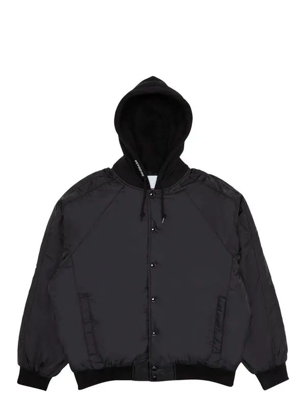 Supreme Hooded Stadium Jacket - Black